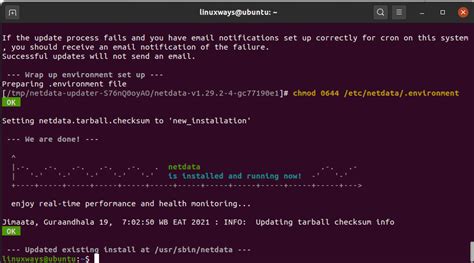 how to install netdata monitoring tool on ubuntu 20 04