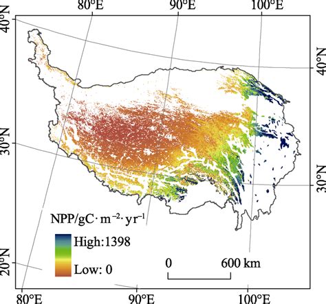 Spatial Pattern Of Mean Annual Npp From 2000 To 2010 Download