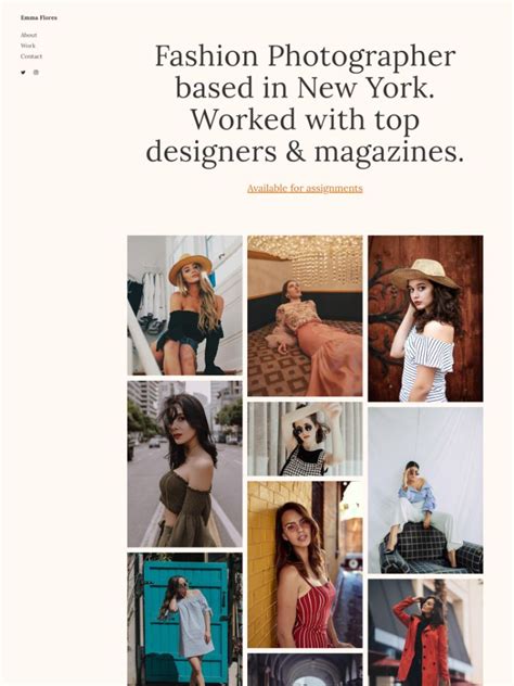 Portfolio Website Templates For Photographers Artists And Designers Pixpa