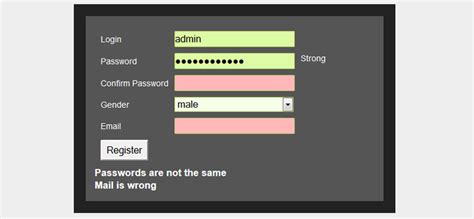 38 how to create registration form validation in