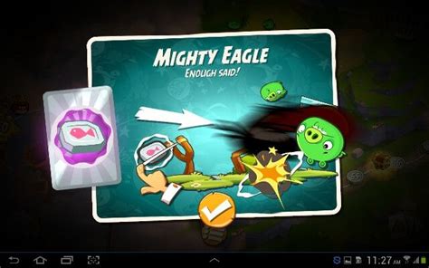 Mighty Eagle Spell Angry Birds Cards