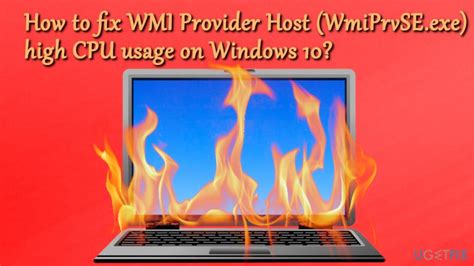 how to fix wmi provider host wmiprvse exe high cpu usage on windows 10