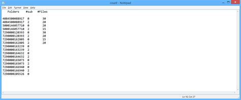 folders batch count files and subfolders in a directory stack overflow