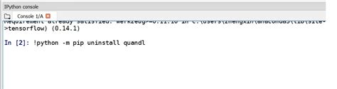 python anaconda spyder uninstalling python package