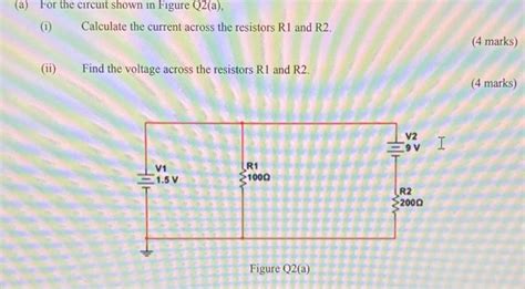 [solved] A For The Circuit Shown In Figure Q2 A I Cal