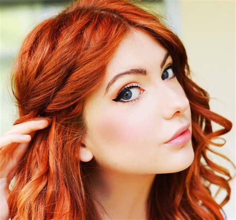 Women Model Ebba Zingmark Redhead Long Hair Women Outdoors Face Blue