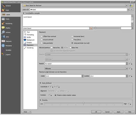 [gis] putting label inside polygon at any scale in qgis math solves