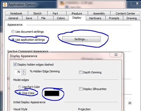 solved inventor 2019 bug assembly section view cannot see lines
