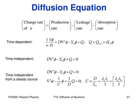 Ppt Diffusion Of Neutrons Powerpoint Presentation Free Download Id