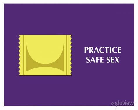 Practice Safe Sex Vector Poster Design Be Safe From Sex E