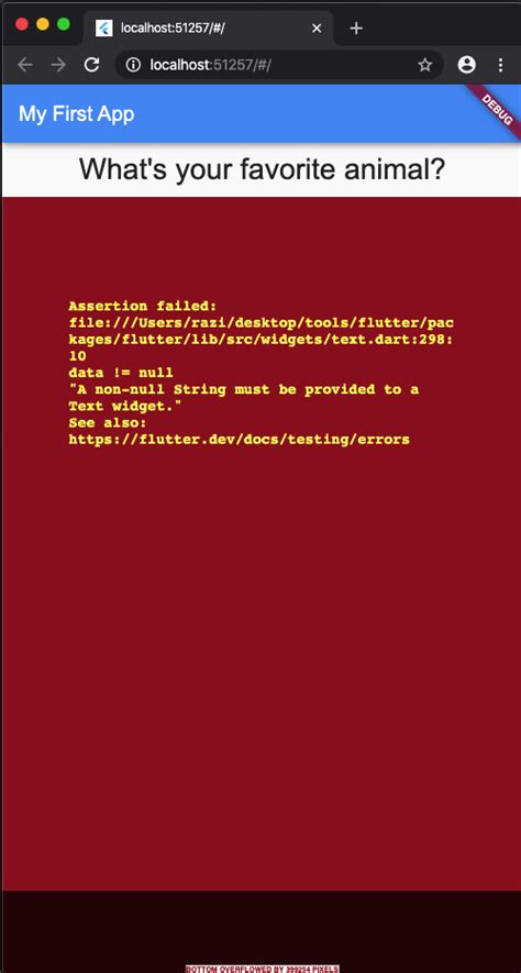 [solved] flutter project failed to compile with compiler message error