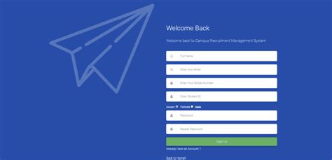 campus recruitment management system project using php and mysql