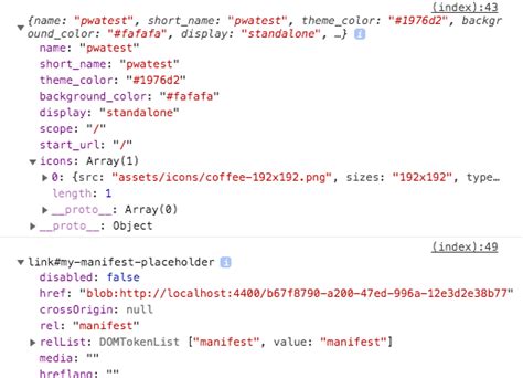 angular 7 pwa manifest dynamically stack overflow