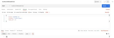 node js data is added to database but postman returns blank what am