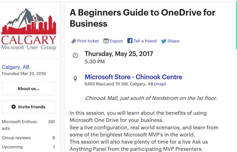 meetup with the calgary microsoft user group cmug and