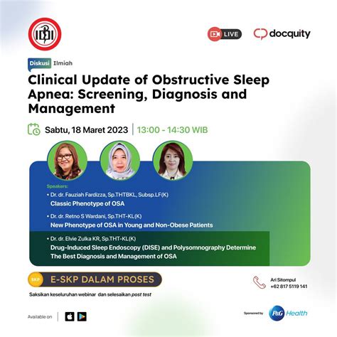 Clinical Update Of Obstructive Sleep Apnea Screening Diagnosis And