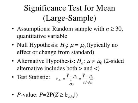 Ppt Significance Tests Powerpoint Presentation Free Download Id