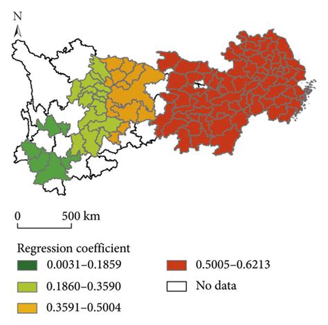Spatial Distribution Of Regression Coefficient Of Innovation Subject To
