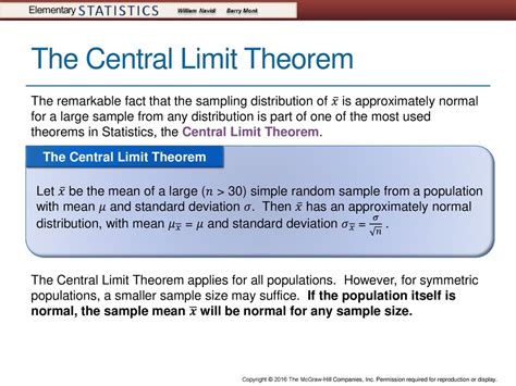 Sampling Distributions And The Central Limit Theorem Ppt Download