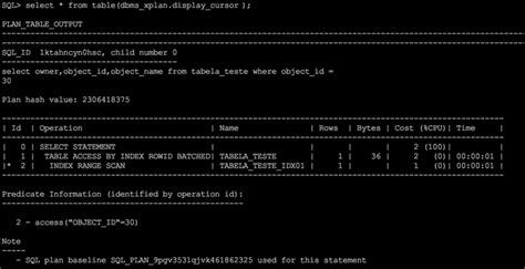 criando sql plan baselines utilizando o sql plus oracle brasil