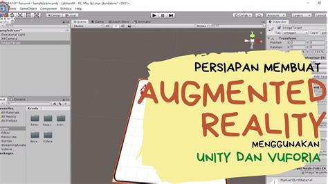 persiapan membuat ar augmented reality unity dan vuforia sistem