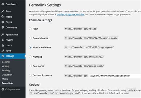 how to create custom permalinks in wordpress