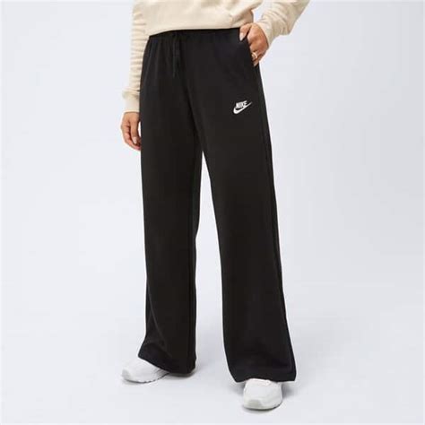 Nike Spodnie W Nsw Club Flc Mr Pant Wide Fb2727 010 Czarny Damskie