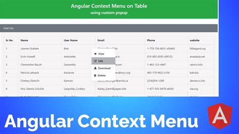 custom context menu in angular angular create context menu in