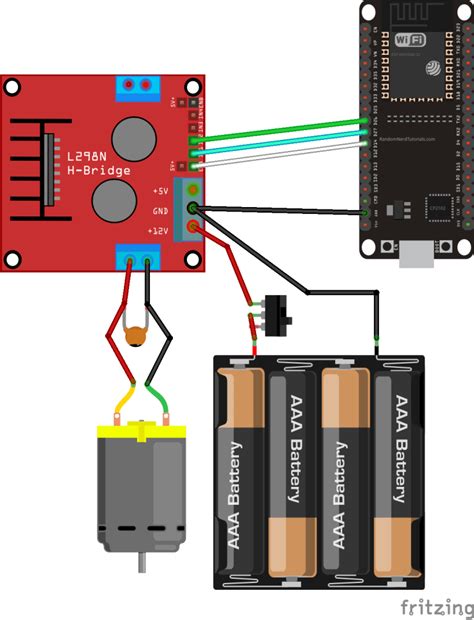 esp32 with dc motor control speed and direction random nerd tutorials