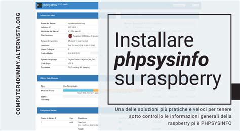 installare phpsysinfo su raspberry computer 4 dummy
