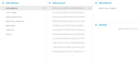 javascript firebase firestore collection attendance