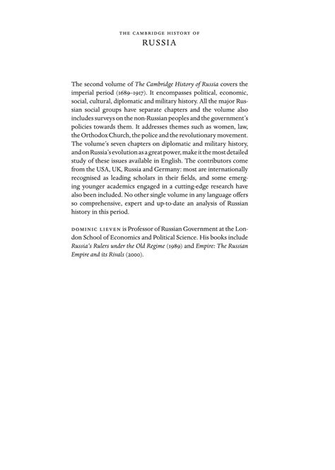 电子书 剑桥俄国史：俄罗斯帝国1689 1917年（英） 文库 报告厅
