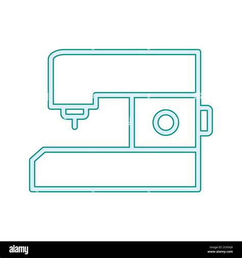 Unique Sewing Machine Vector Line Icon Stock Vector Image And Art Alamy