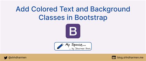 add colored text and background classes in bootstrap dev community