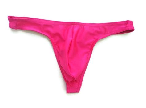 Hot Pink Mens Thong Mens Stretchy Thong Sexy Mens Etsy