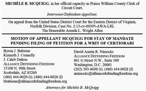 virginia county clerk asks fourth circuit court to continue stay so