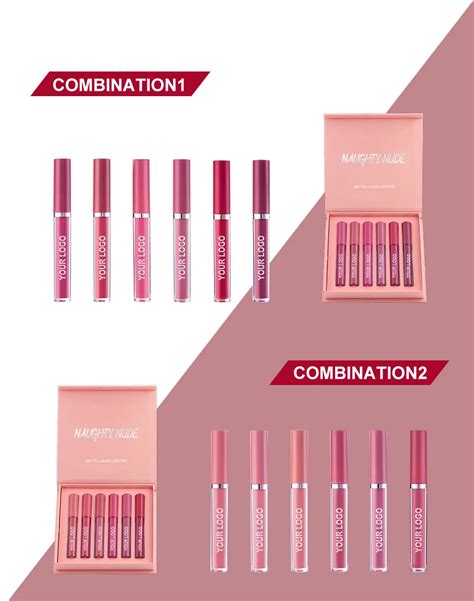 Wholesale Your Logo Lipgloss 6 Colors Matte Liquid Lipstick Waterproof
