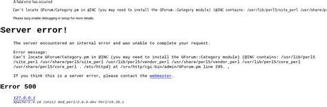 linux internal server error apache 2 4 and mod perl stack overflow