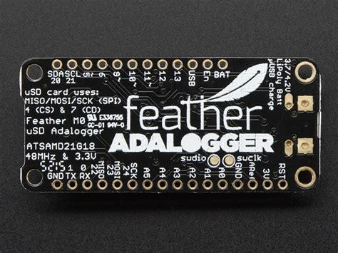 adafruit feather m0 adalogger atsamd21 cortex m0 atmel a
