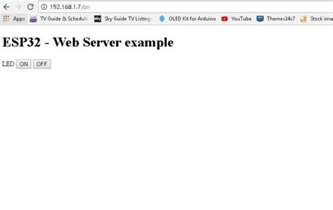 a basic esp32 web server example esp32 learning