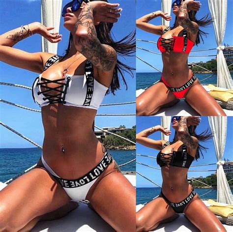2019 Venus Vacation Special Shoulder Strap Love Bikini Set New Design