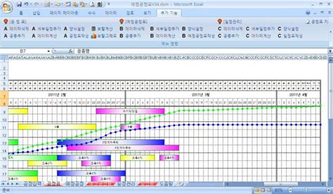 예정공정표34 네이버 블로그