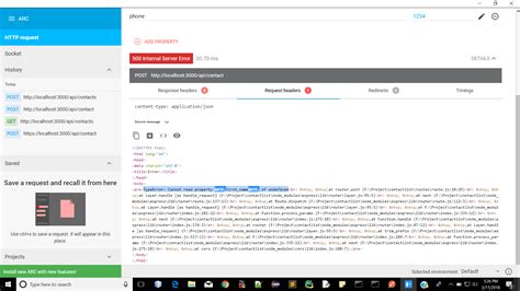 node js type error in mean stack post method stack