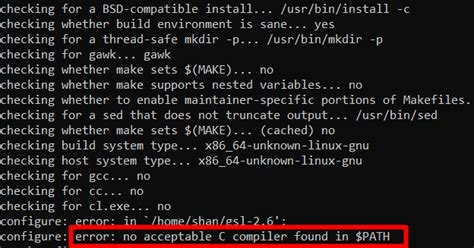 no acceptable c compiler found in path ramanean s blog