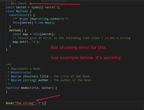 javascript how to document symbol index signature using jsdoc to be