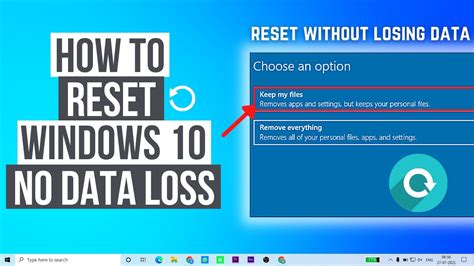 How To Reset Windows 10 Without Losing Data 2021 Youtube