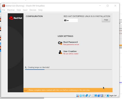 how to install rhel 8 on virtualbox geeksforgeeks