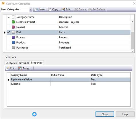 solved how to add material property as a column in vault bom