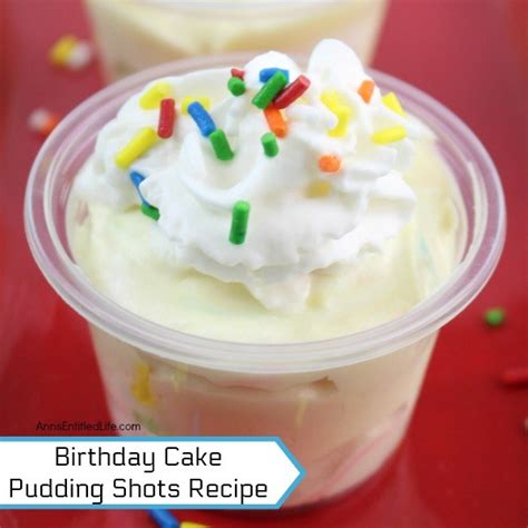 Birthday Cake Pudding Shots Recipe