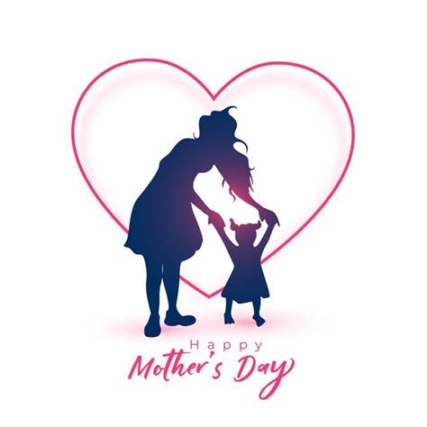 Free Vector Happy Mothers Day Lovely Background For Mom And Daughter